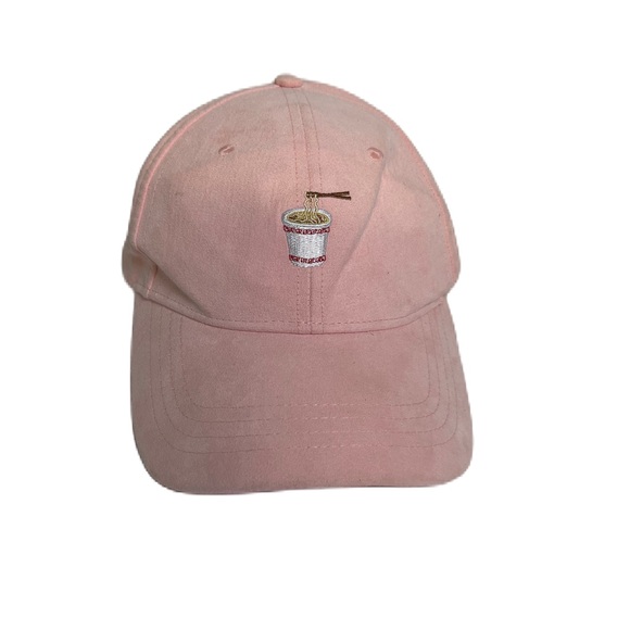 Source Unknown | Accessories | Pink Suede Raman Noodle Cap | Poshmark